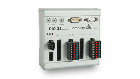 IO module DIO32 with 16 inputs and outputs each